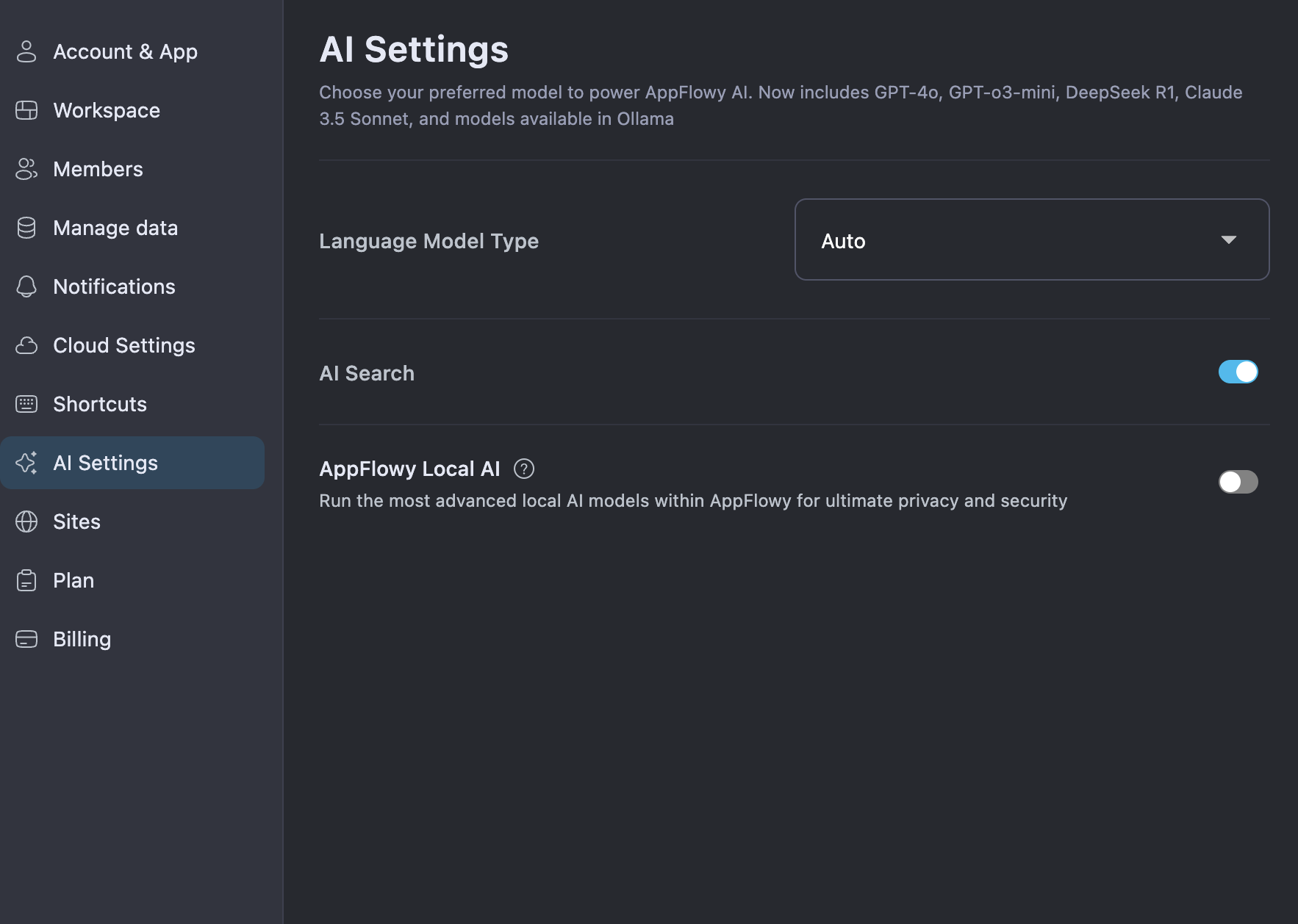 AppFlowy Local AI - Ollama | AppFlowy